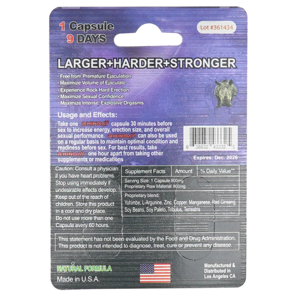 Rhino 69 Power 500K – Grey Market Nutrition